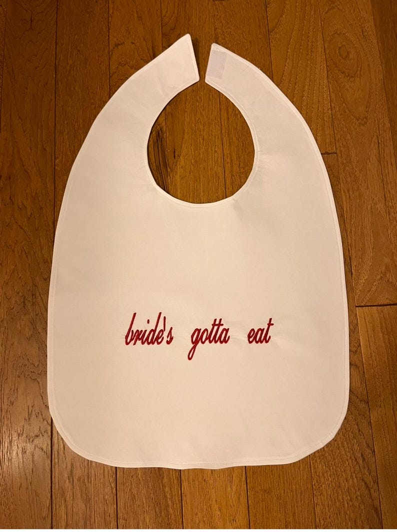 Wedding Reception Bibs for the Bride and Groom - Etsy