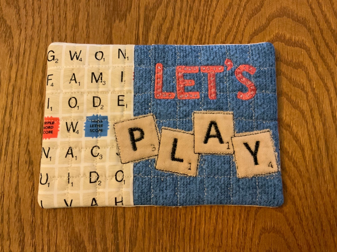 Scrabble Mug Rug: Game Night Beverage Coaster - Etsy