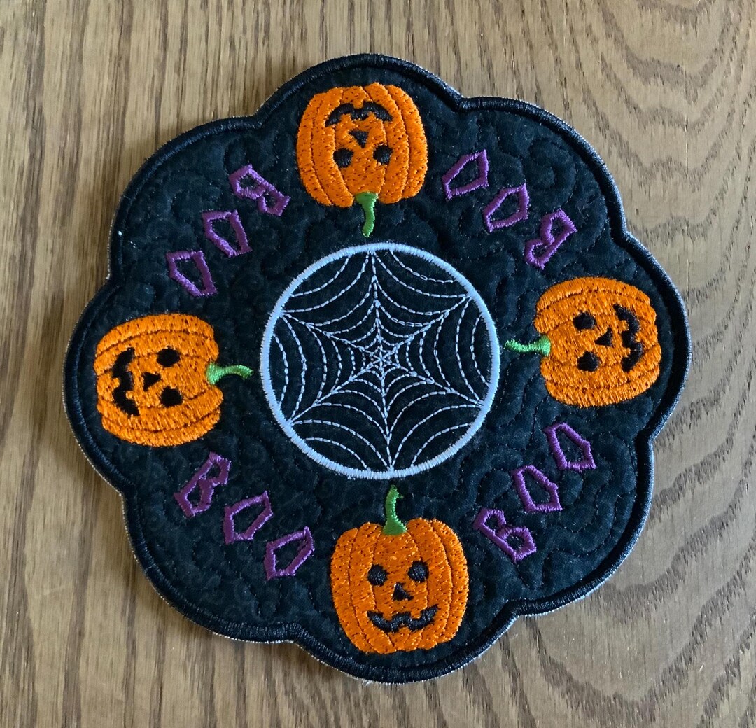 Jolly Jack O’lanterns—reversible Candle Mat or Mug Rug - Etsy