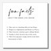 Fun Facts Wedding Cocktail Napkins Modern Minimalist Personalized ...