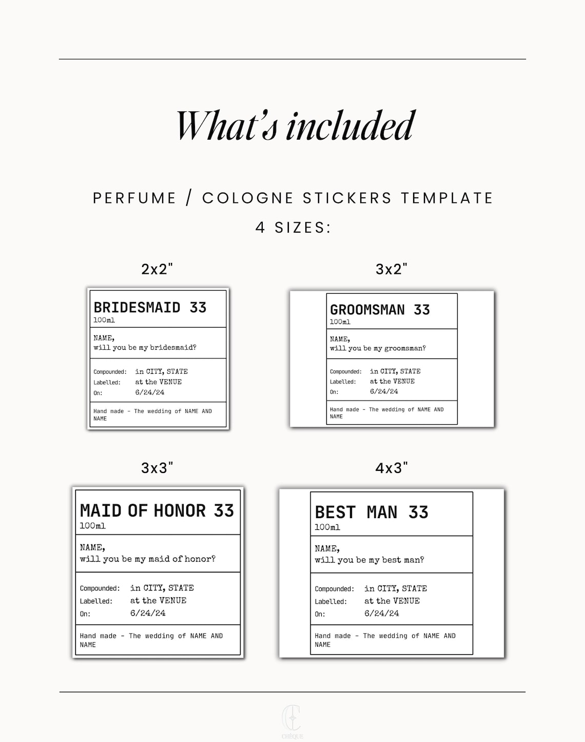 Bridesmaid Proposal Perfume Bottle Labels • Groomsmen Proposal Cologne ...