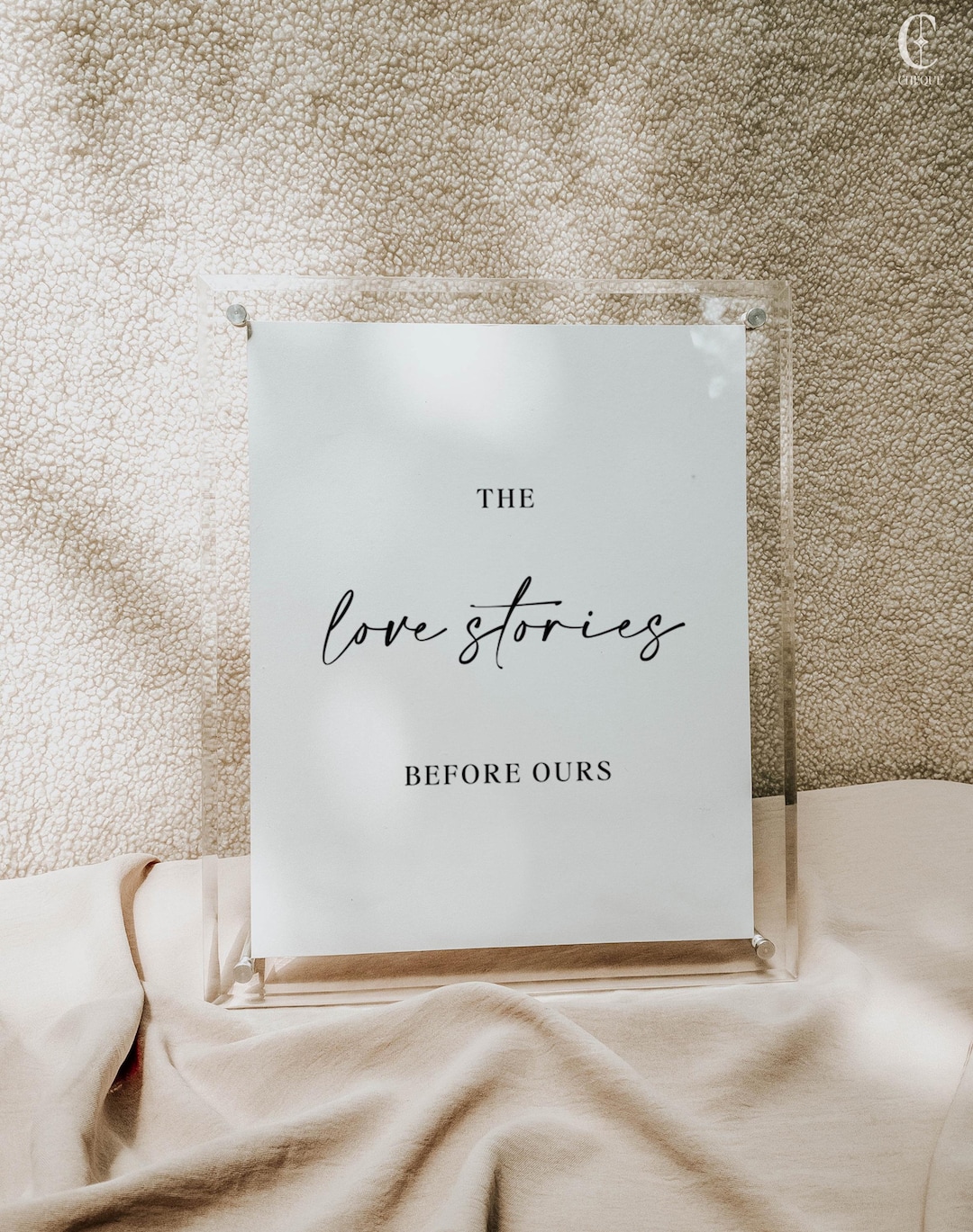 The Love Stories Before Ours Sign • Generations of Love Sign • Modern ...