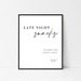 Late Night Snacks Sign Modern Wedding Snack Bar Sign Minimalist Snack ...