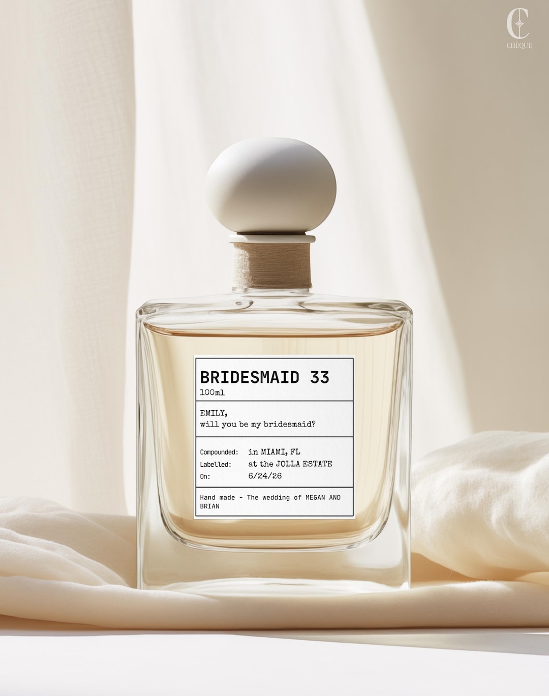 Bridesmaid Proposal Perfume Bottle Labels • Groomsmen Proposal Cologne ...