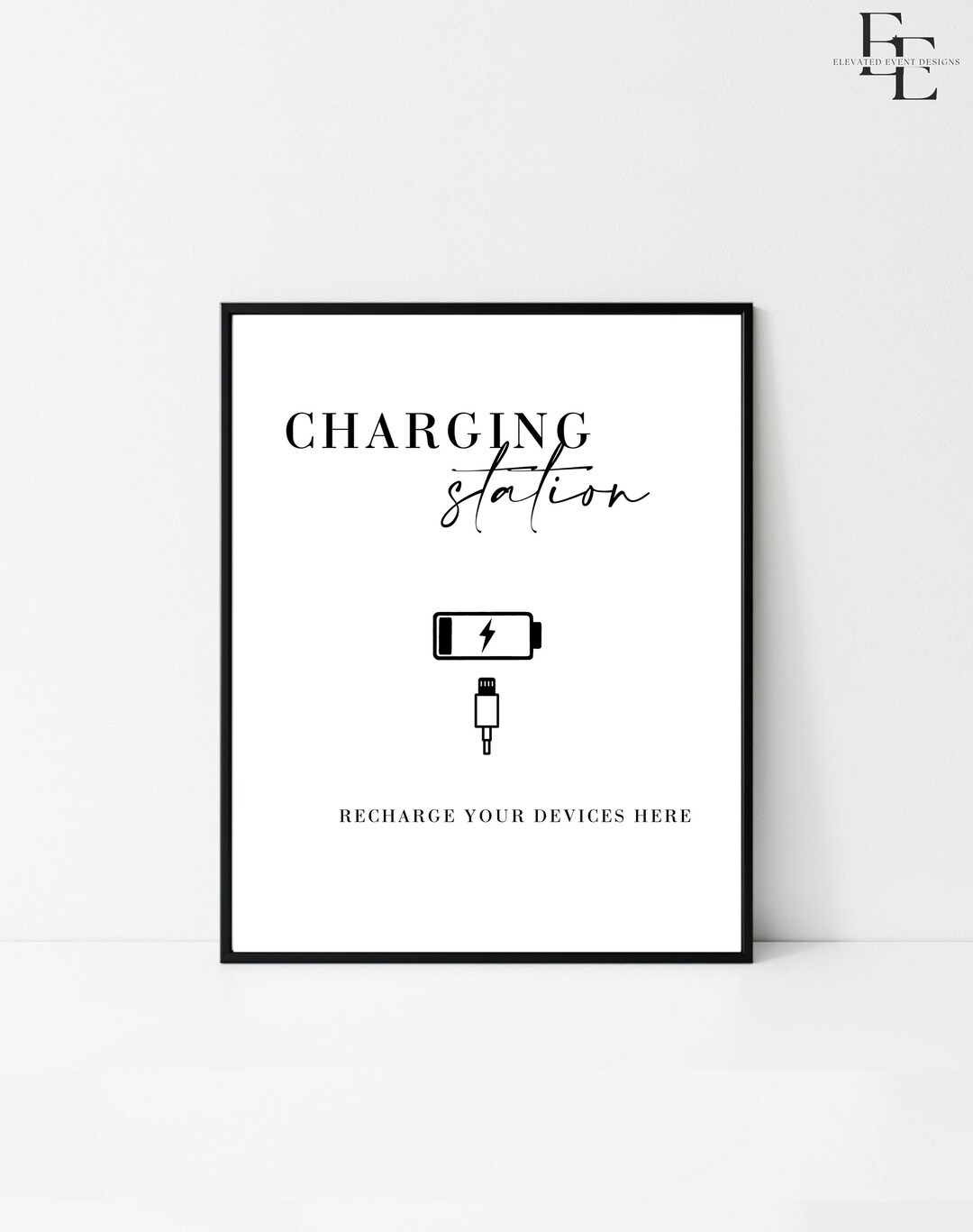 Charging Station Sign Wedding Charging Station Power Bar Phone Charging ...