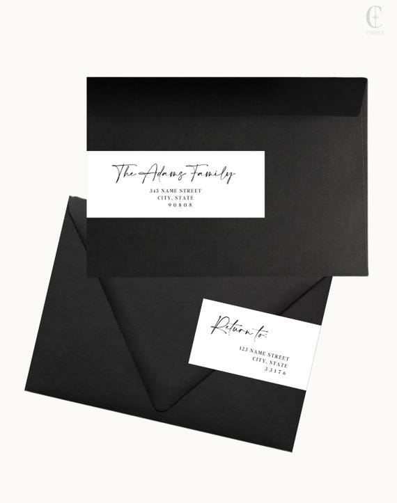 Big Address Wedding Envelopes With Labels How To Address Wedding