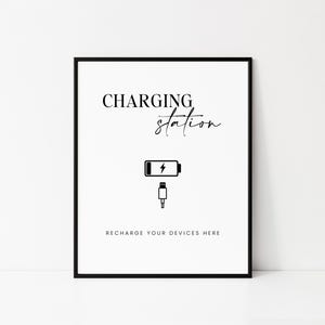 Charging Station Sign • Wedding Charging Station • Power Bar Phone ...