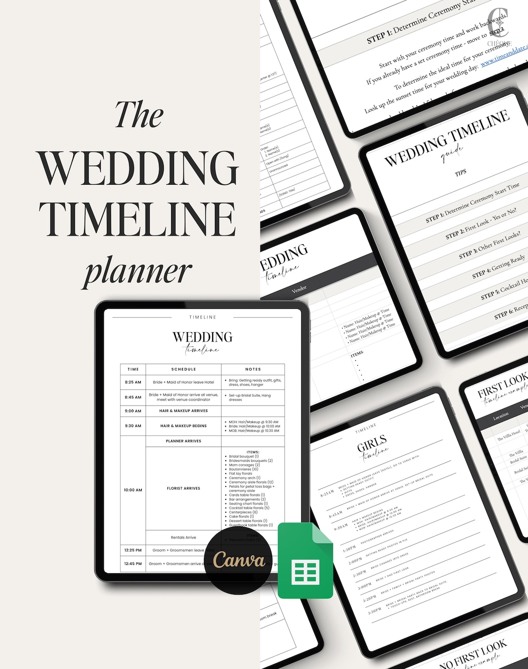 The Wedding Timeline Planner - Step-by-step Guide + Sample Timelines ...