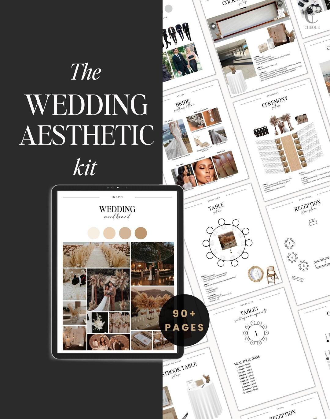 The Wedding Aesthetic Kit - Inspo, Attire, Decor, Set Up, Mockups, Mood ...