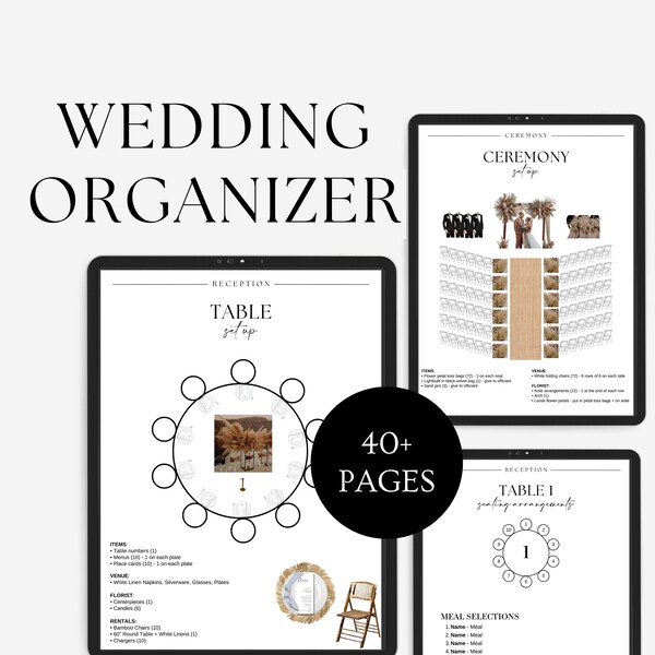 Wedding Ceremony Layout Template - Etsy