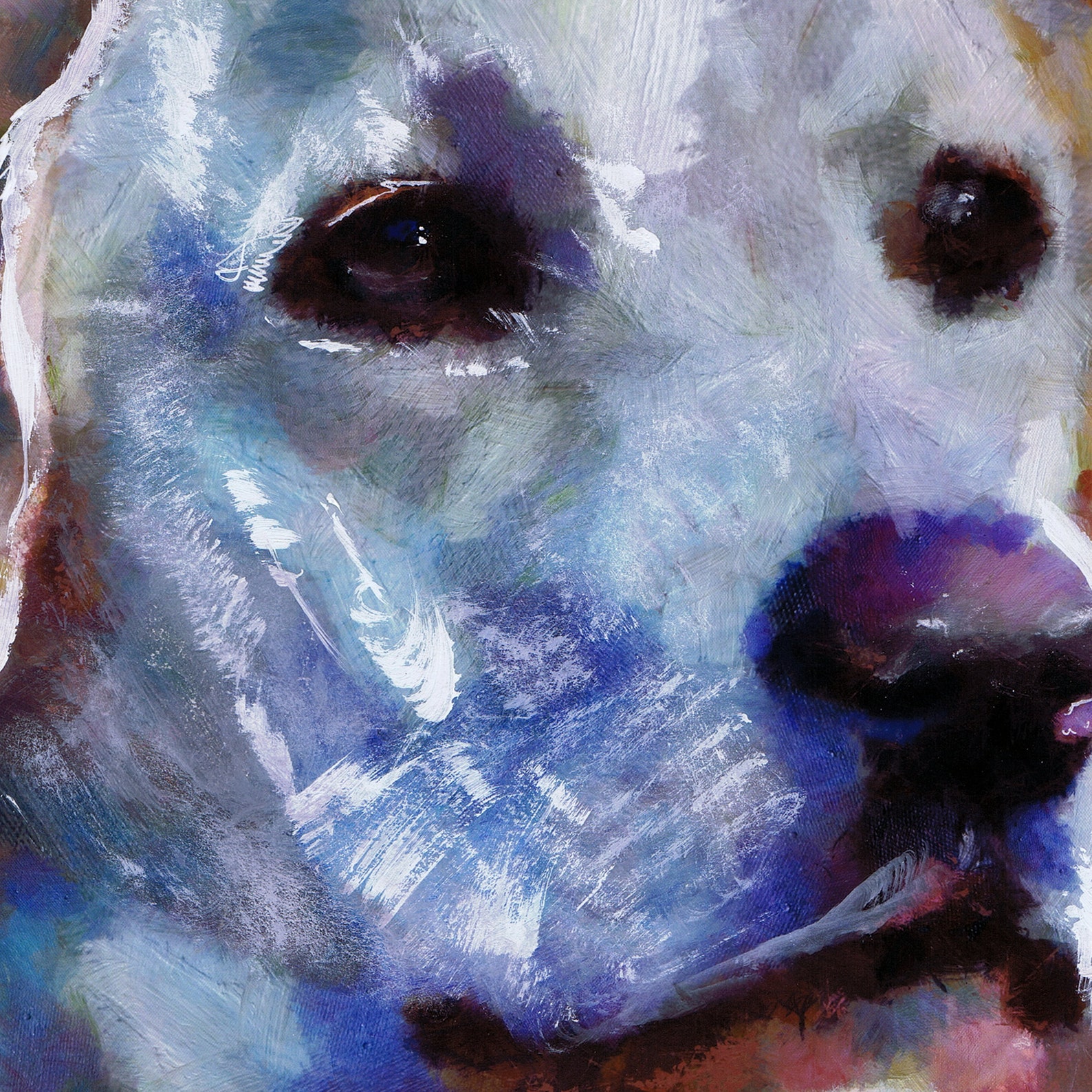 Yellow Labrador Painting Print Labrador Retriever Wall Art - Etsy