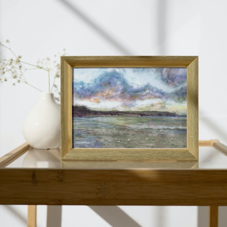 Harlyn Bay Beach Wall Art Cornwall Expressionist Modern - Etsy