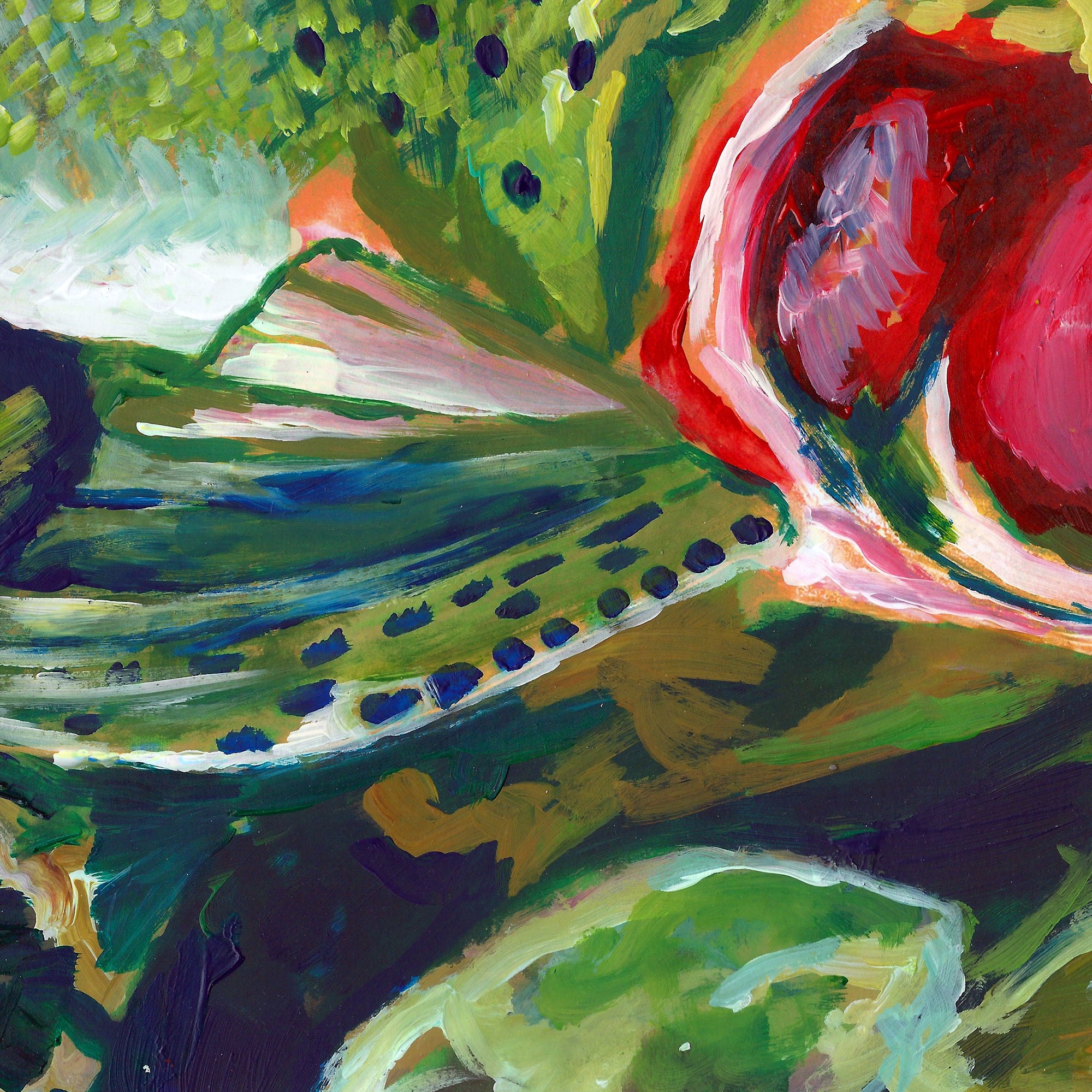 Trout Fishing Colourful Abstract Art Print Fishing Lover - Etsy UK