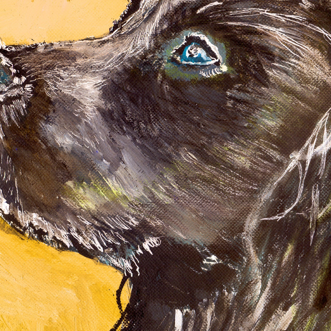 English Working Cocker Spaniel Painting Print Black Cocker | Etsy