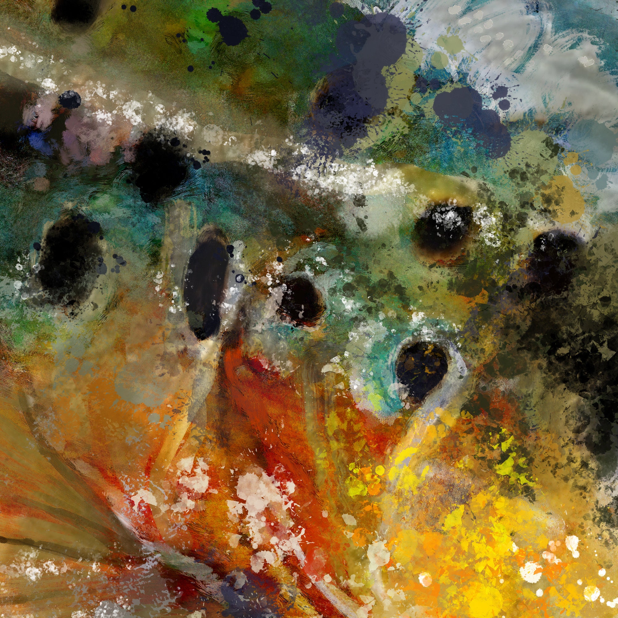 Trout Abstract Art Print Fly Fisherman Gift fly Fishing Wall - Etsy