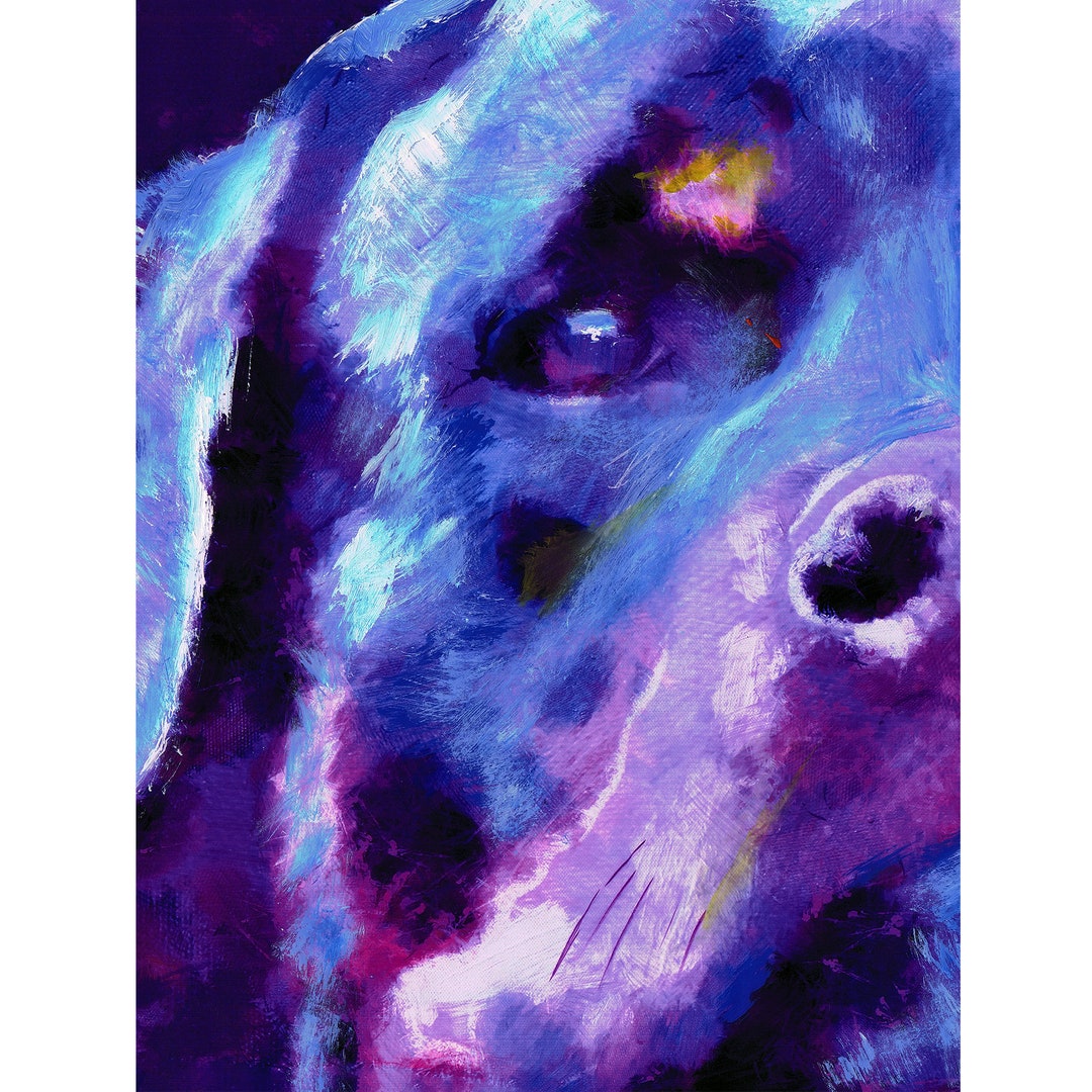 Abstract Rottweiler Painting Print: Colorful Dog Portrait Art - Etsy