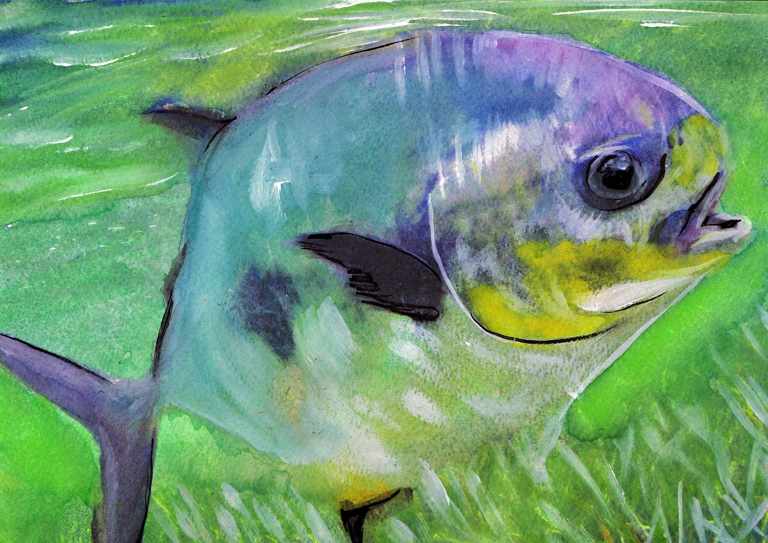 Four Art Prints Inshore Grand Slam Fisherman Wall Décor - Etsy