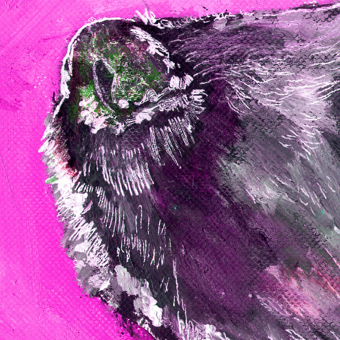 English Working Cocker Spaniel Expressive Painting Print Black - Etsy