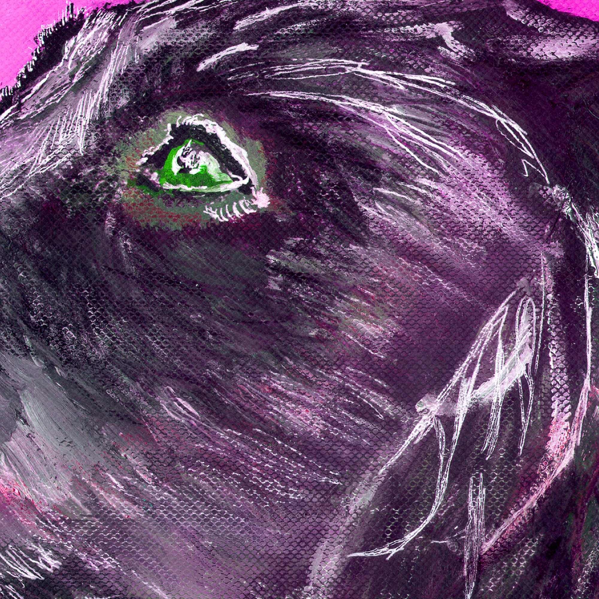 English Working Cocker Spaniel Expressive Painting Print Black - Etsy