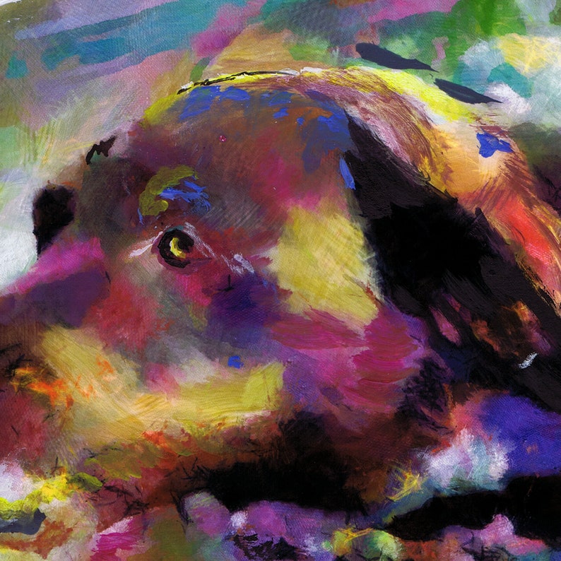 Chocolate Labrador Dog Wall Art Print Labrador Dog Memorial - Etsy