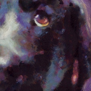 Black Labrador Dog Wall Art Print, Abstract Colourful Labrador Abstract ...