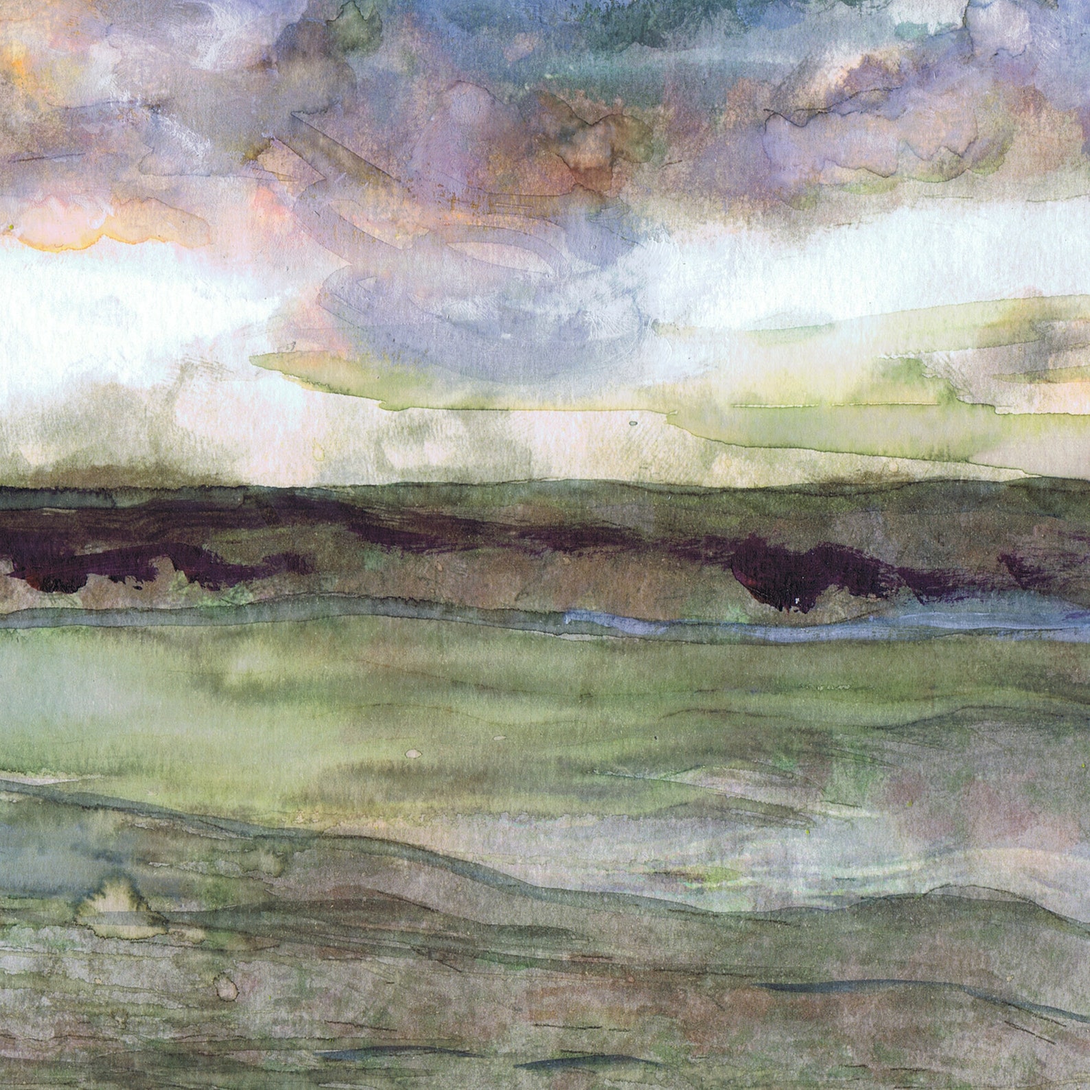 Harlyn Bay Beach Wall Art Cornwall Expressionist Modern - Etsy