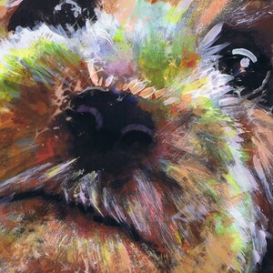 Cockapoo Puppy Dog Owner Gift, Abstract Painting Puppy Art Print Signed ...