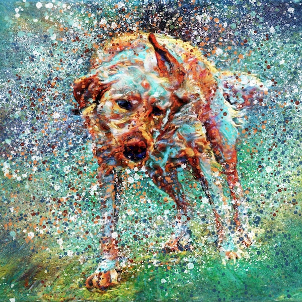 Abstract Dog Art - Etsy