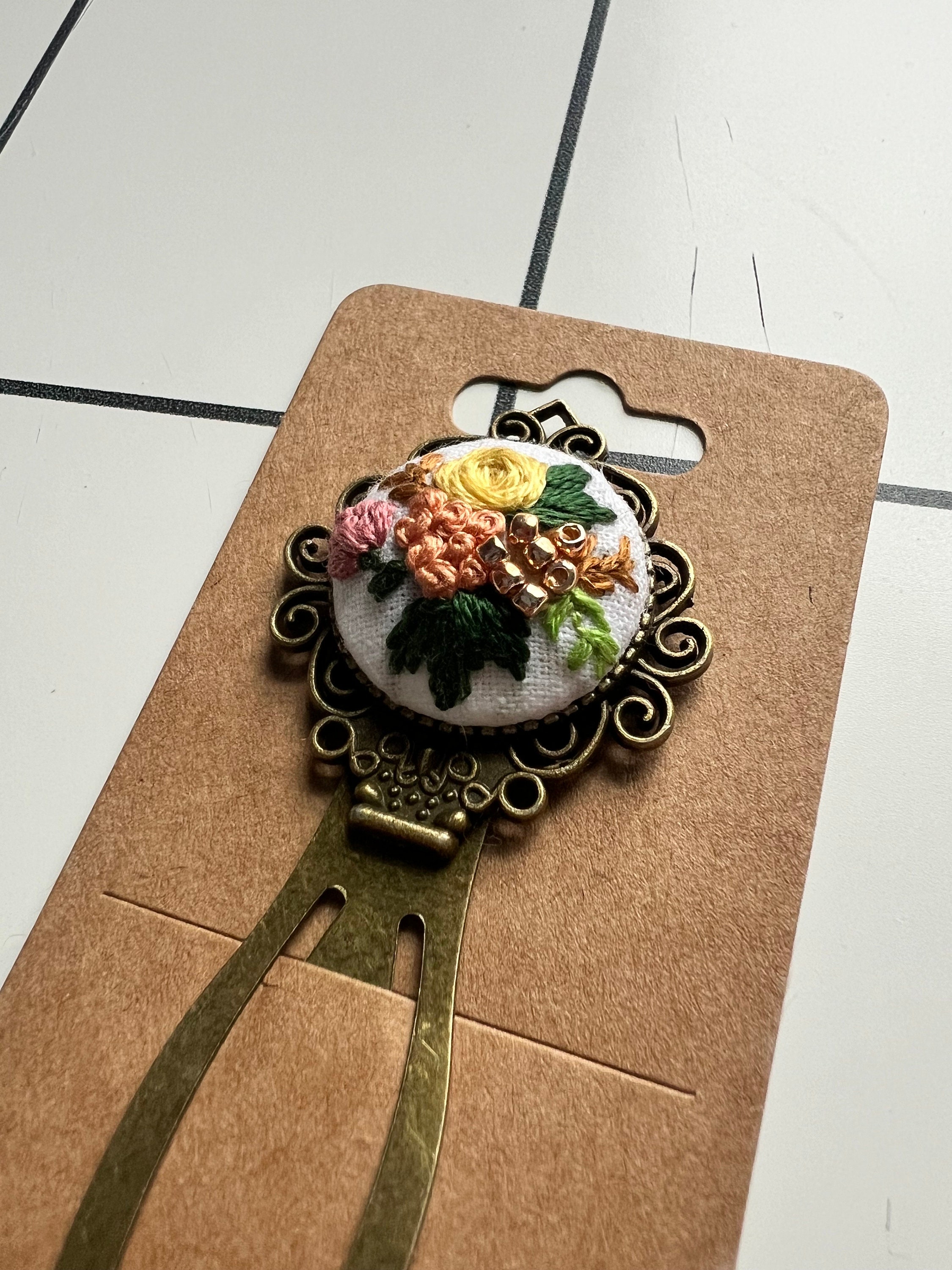 Custom Embroidered Bookmarks - Etsy
