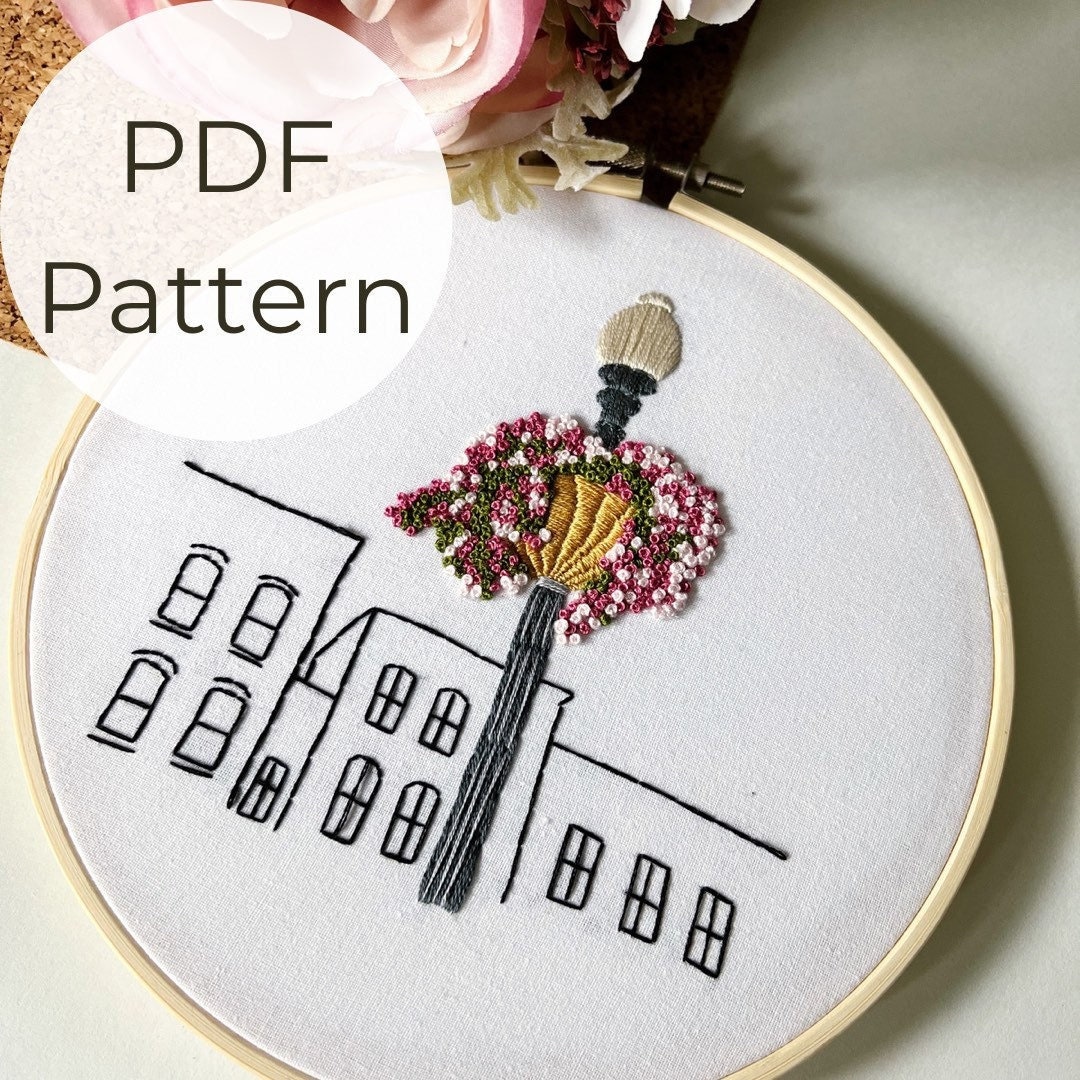 Georgetown DC Pattern | Hand Embroidery | Embroidery Pattern | Digital ...