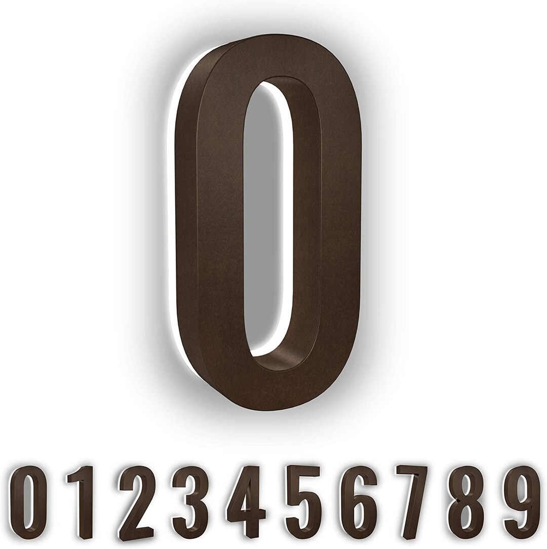 5" Abs-polymer Floating Address Numbers, Lighted House Numbers, Backlit ...