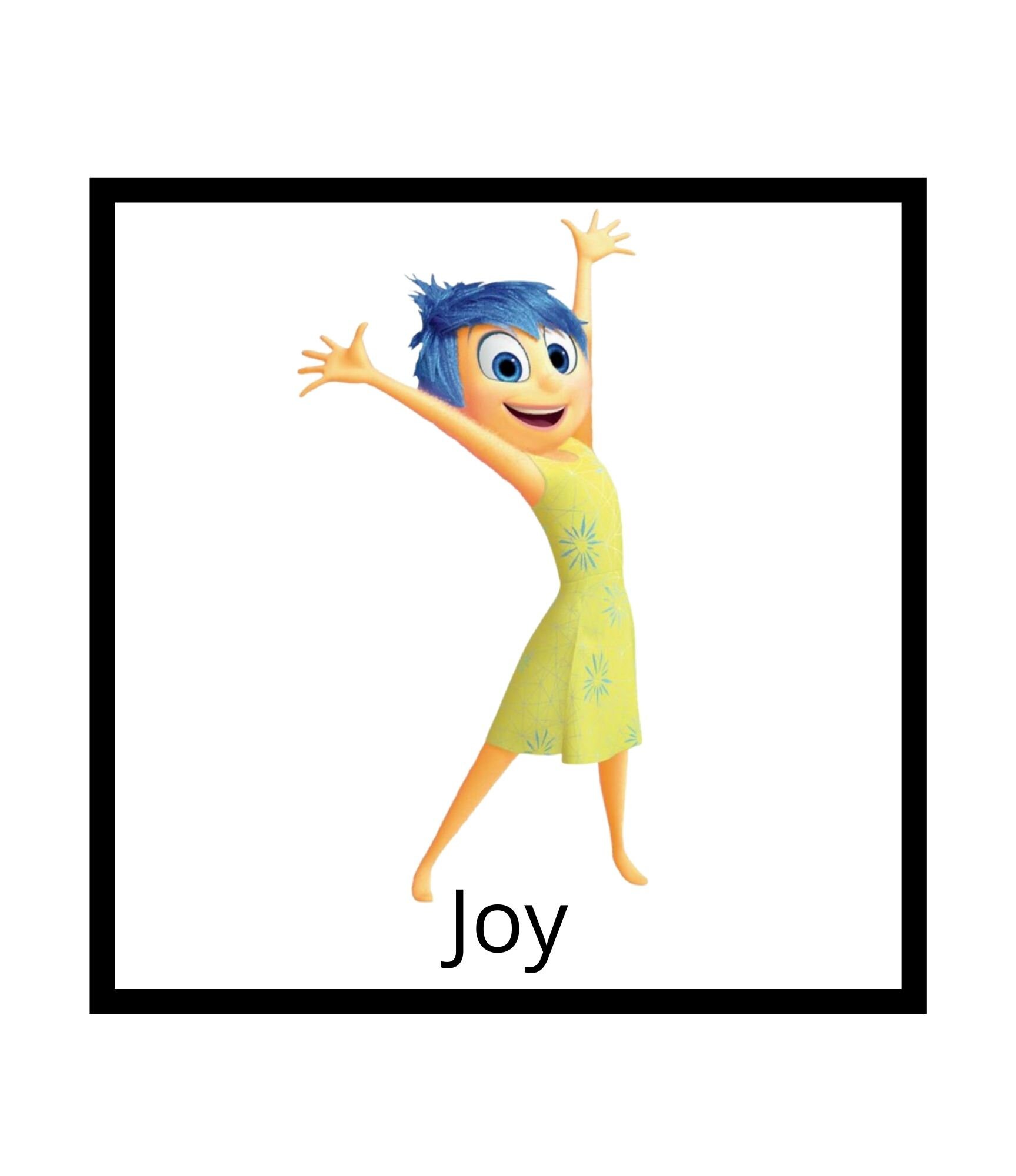 Inside Out Character Emotion Full Page Printable - Etsy France