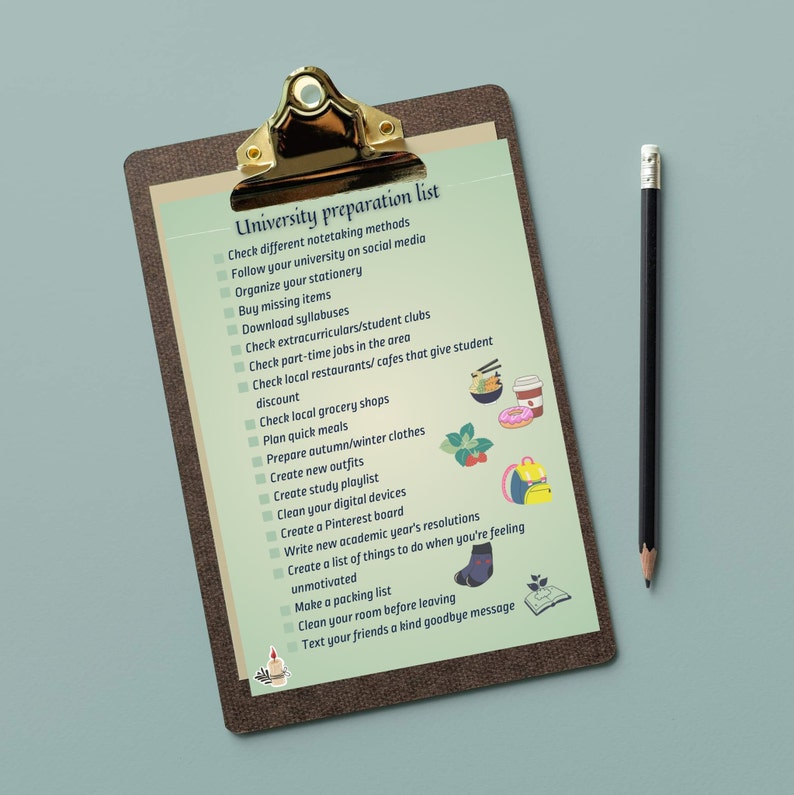 Academic Preparation Checklist - Etsy