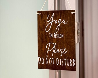 Yoga in Session Sign - Etsy