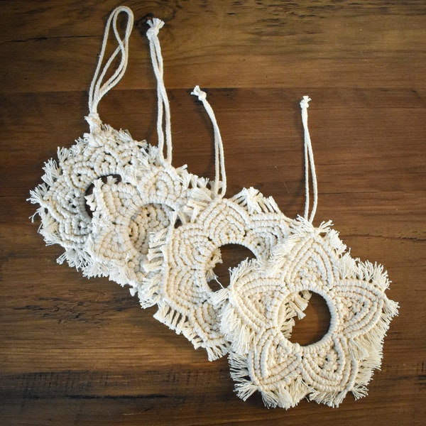 Macrame Snowflake - Etsy
