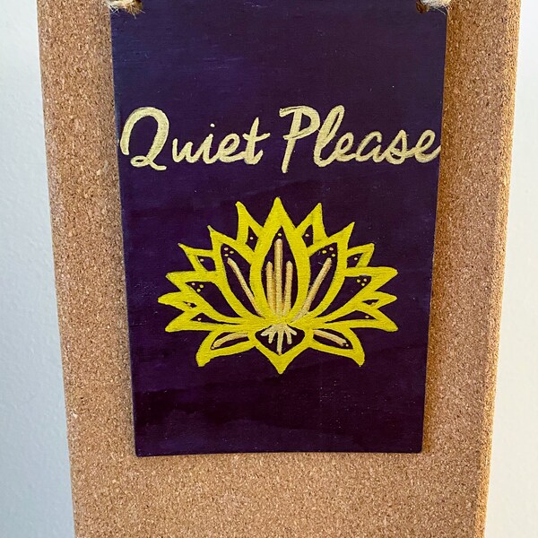 Quiet Please Sign - Etsy
