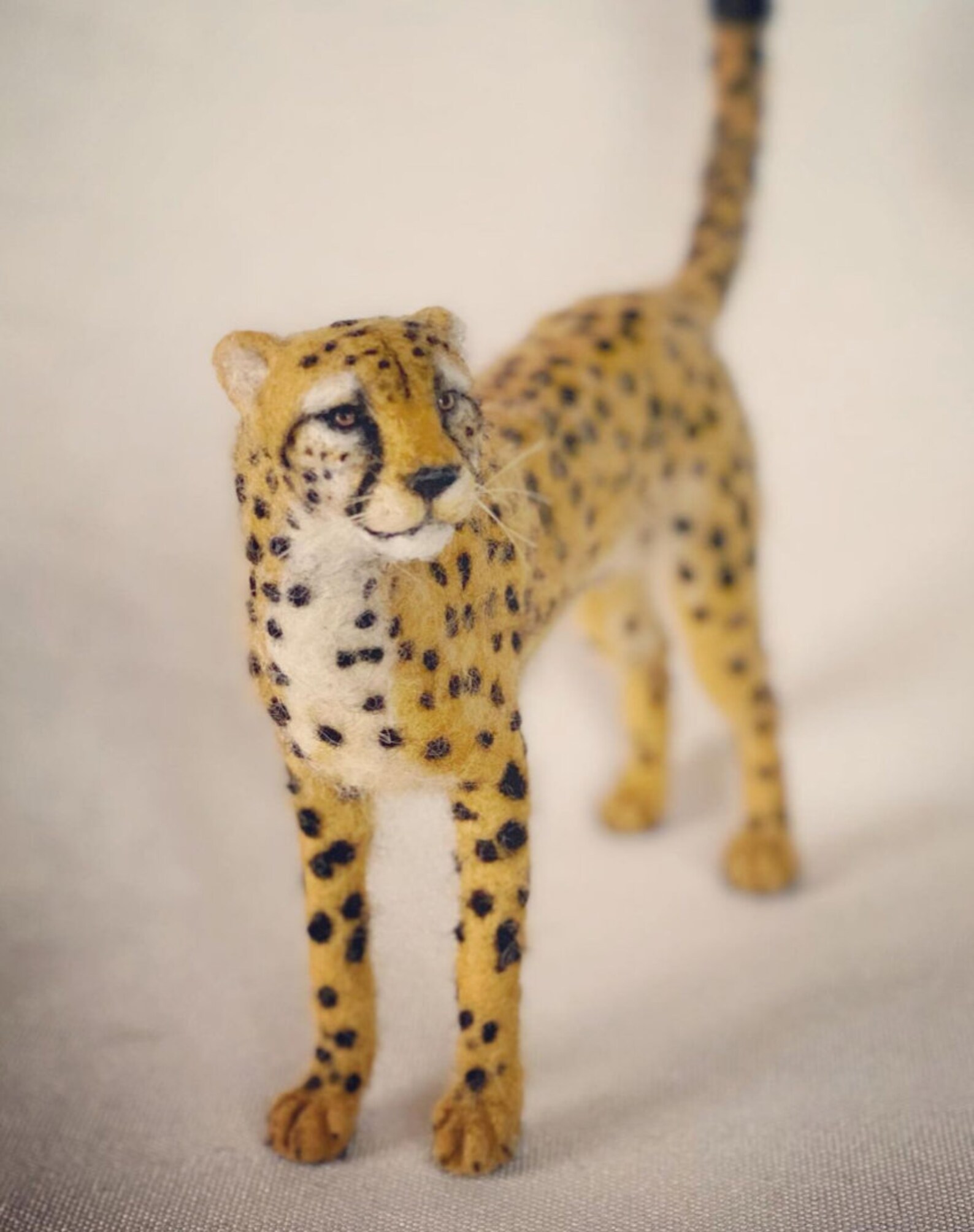 Gift stuffed realistic cheetah custom made cheetah toy cat | Etsy