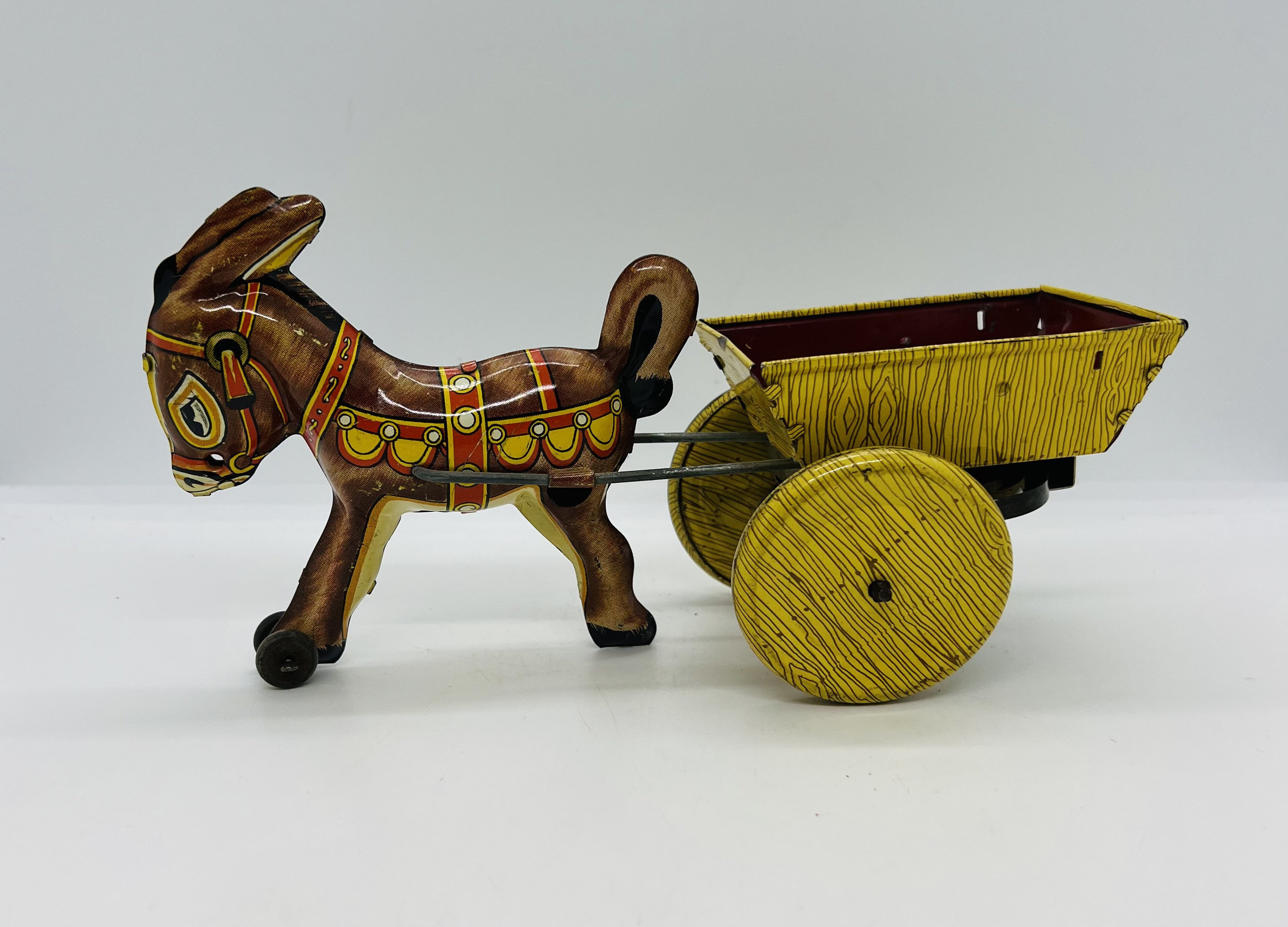 Marx Litho Tin Donkey & Cart - Etsy