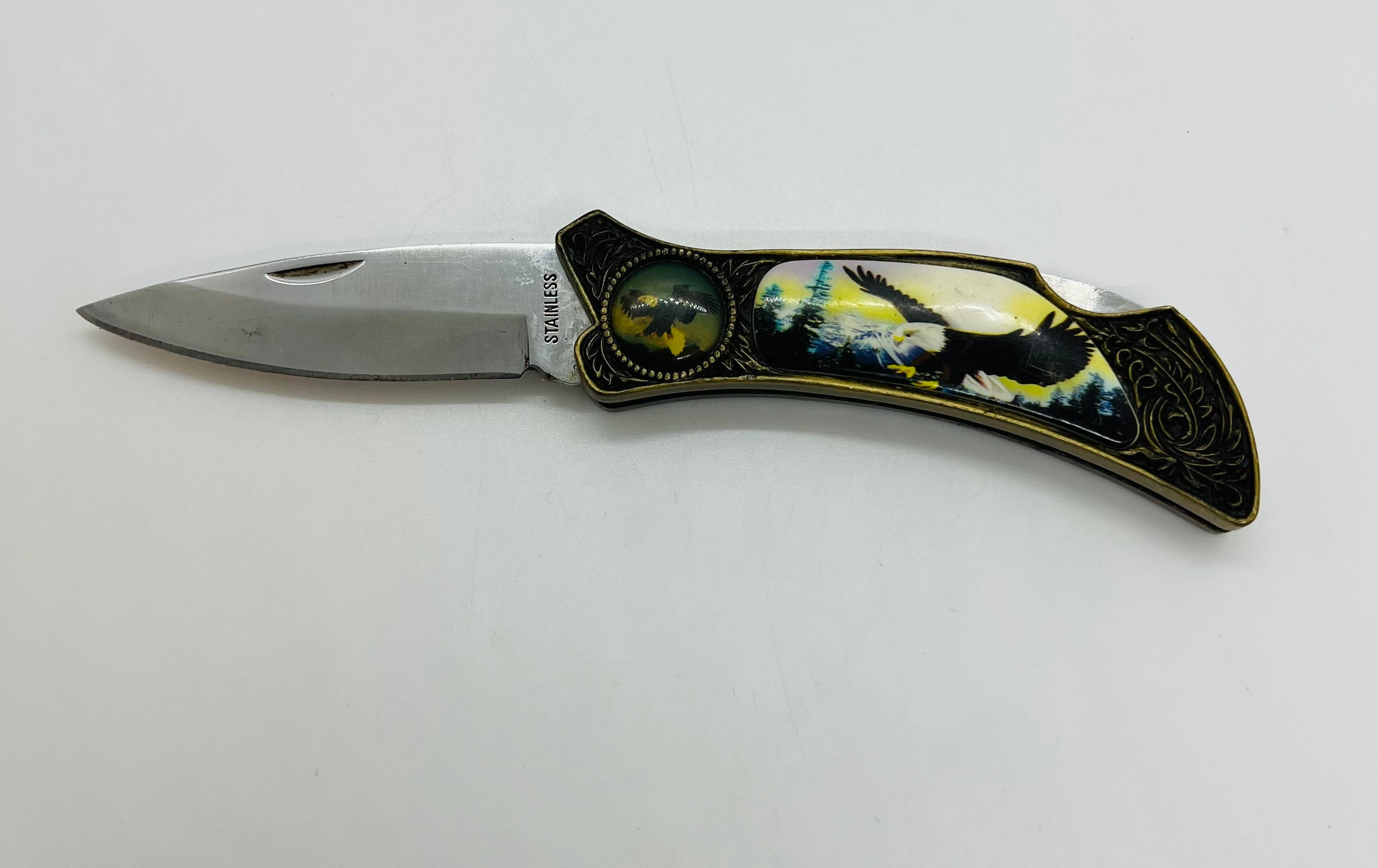Bald Eagle Pocket Knife - Etsy