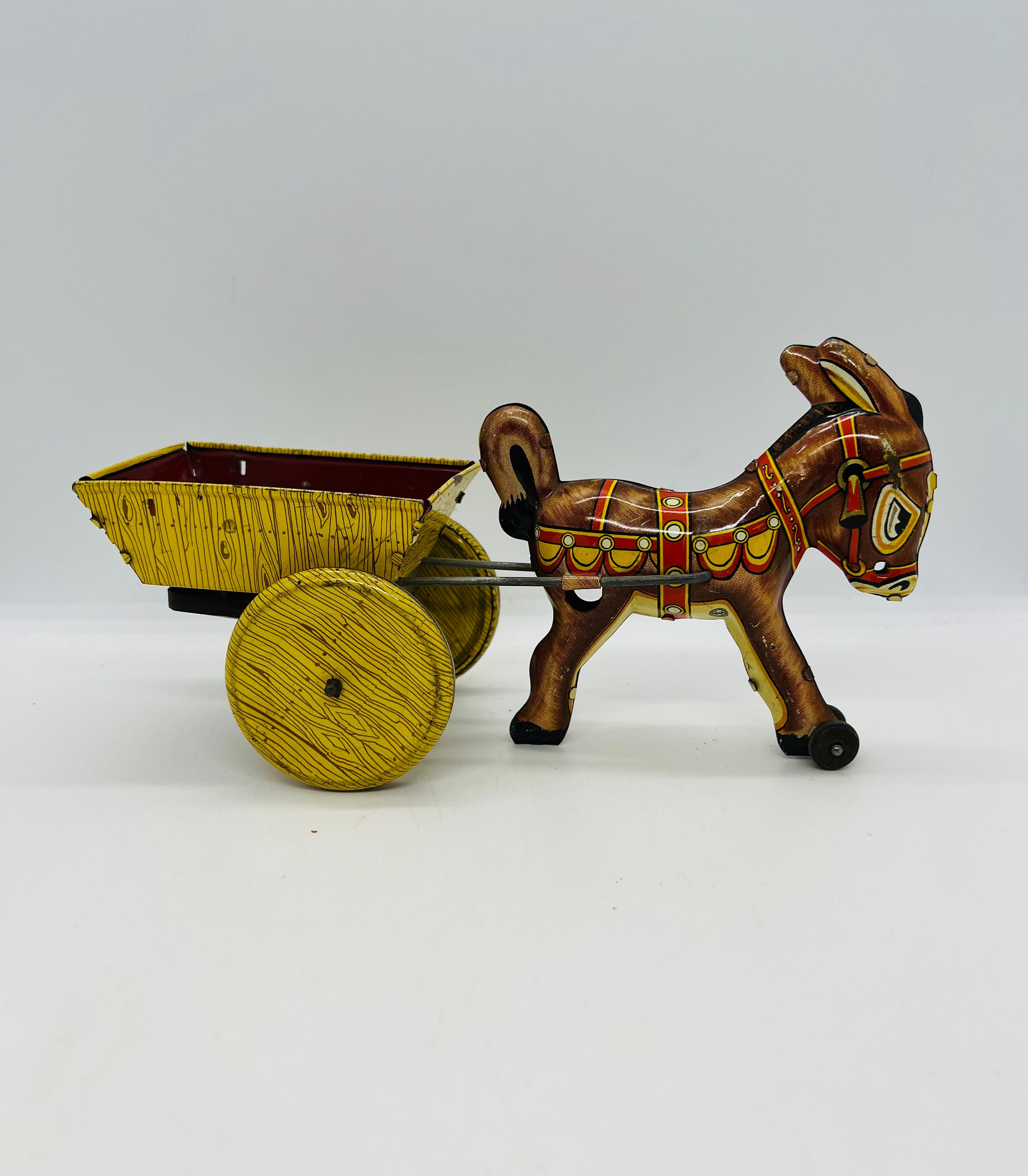 Marx Litho Tin Donkey & Cart - Etsy