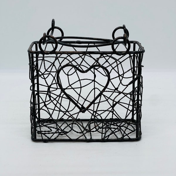 Wire Heart Basket - Etsy