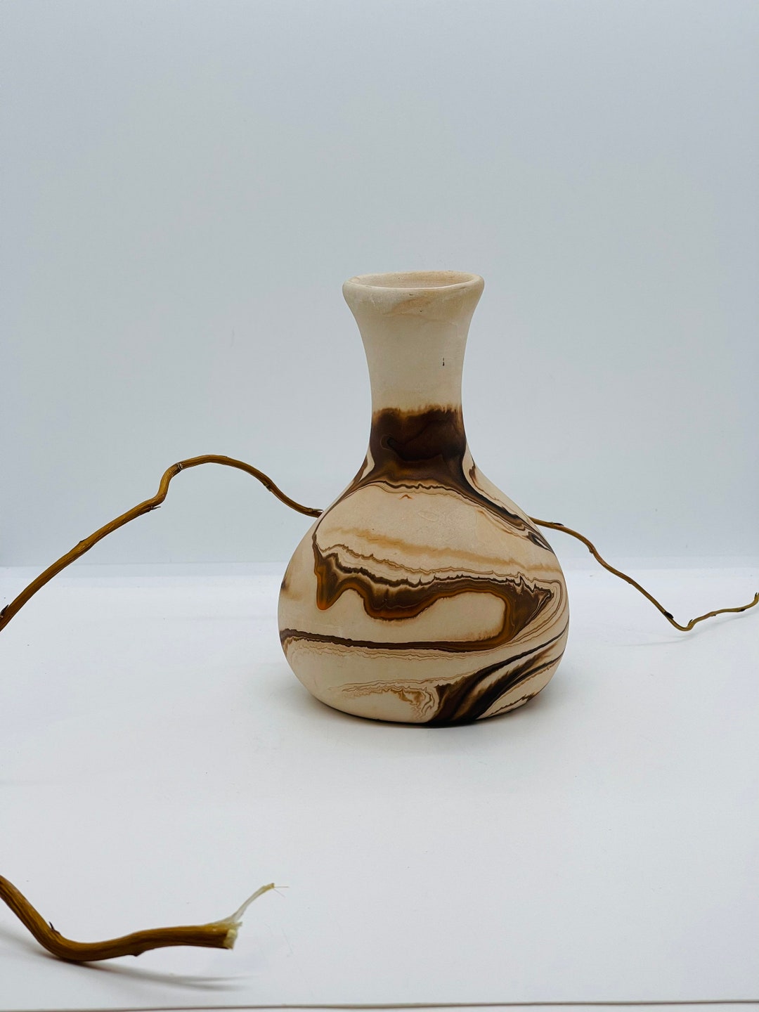 Nemadji Pottery Vase in Browns - Etsy