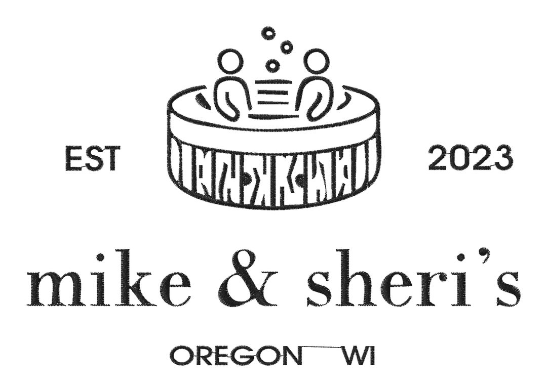 Custom Large Back Mike and Sheri Logo - Etsy