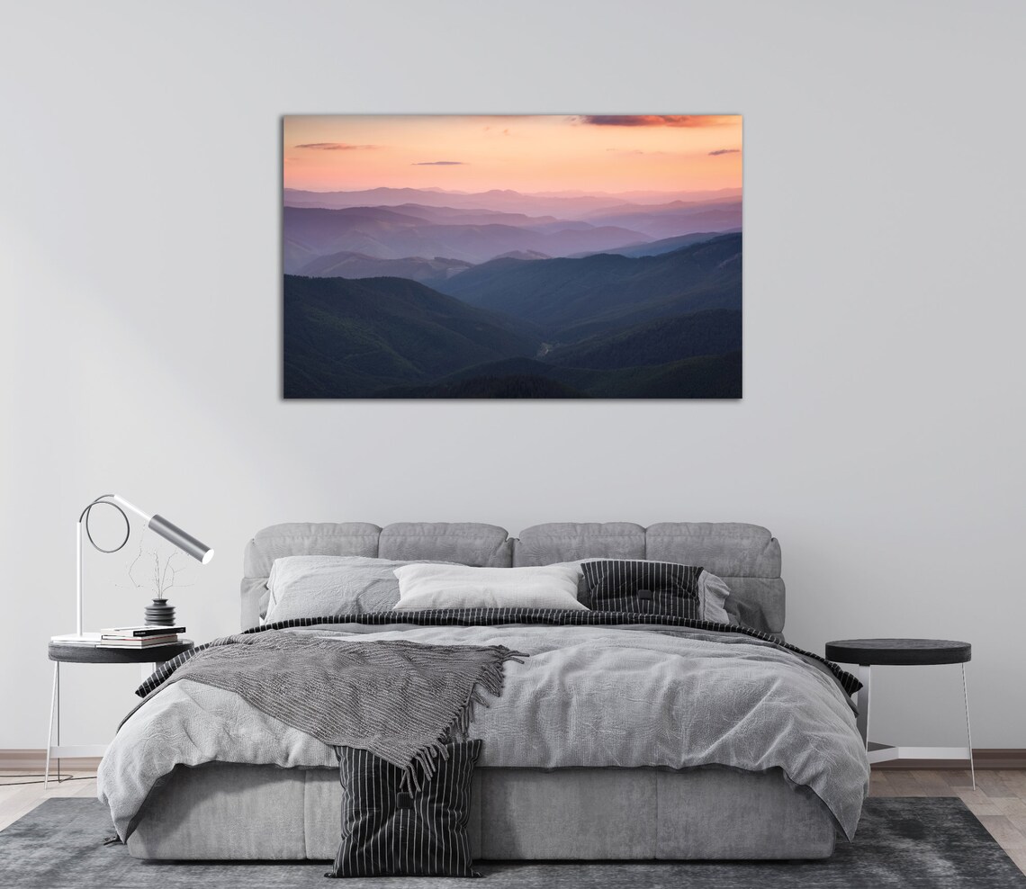 Printable Sunrise Photography Digital Prints Mountain Background ...
