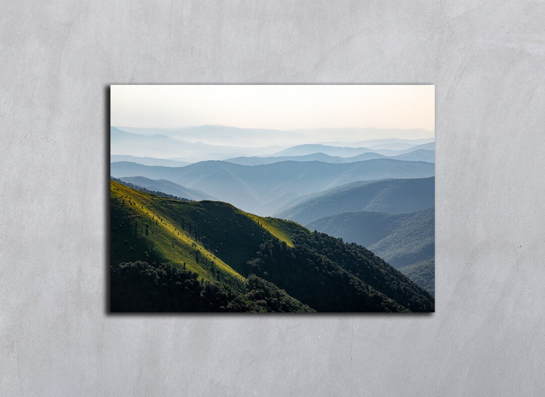Photo of Mountains for Printing Mountain Photography Forest Digital Art ...