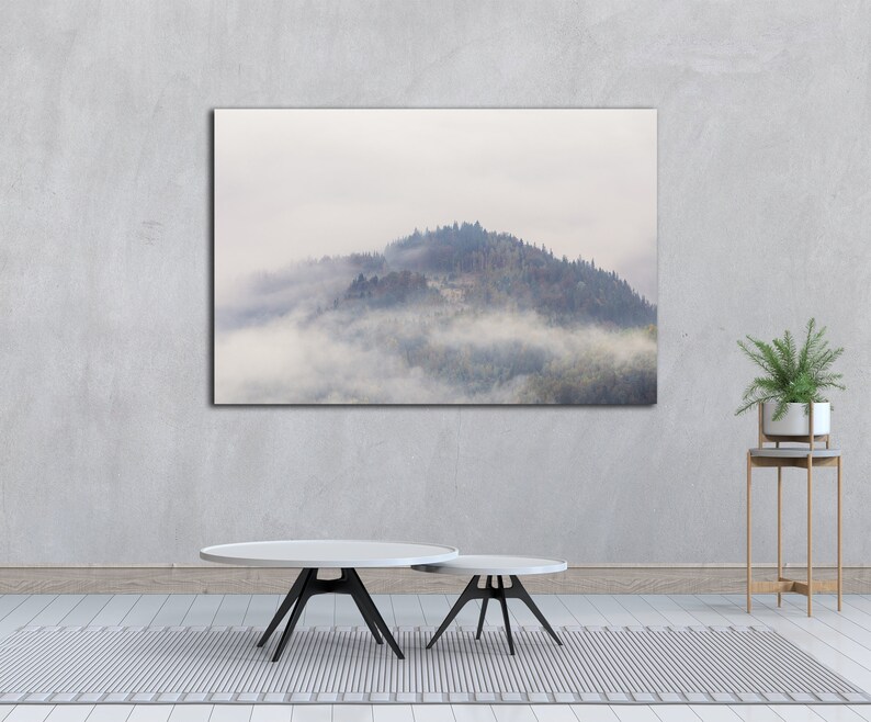 Morning Fog Landscape Spring Printable Photography Digital Download ...