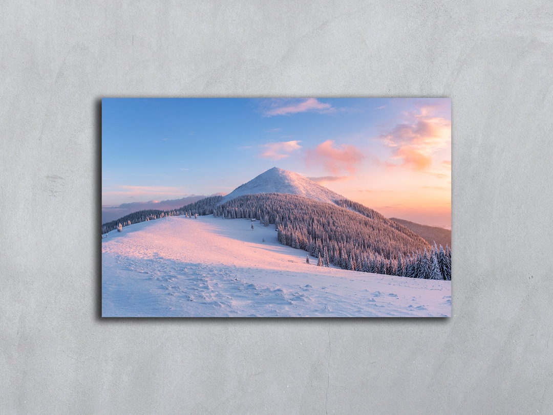 Winter Sunset Postcards Sunrise Photo Digital Download Background ...