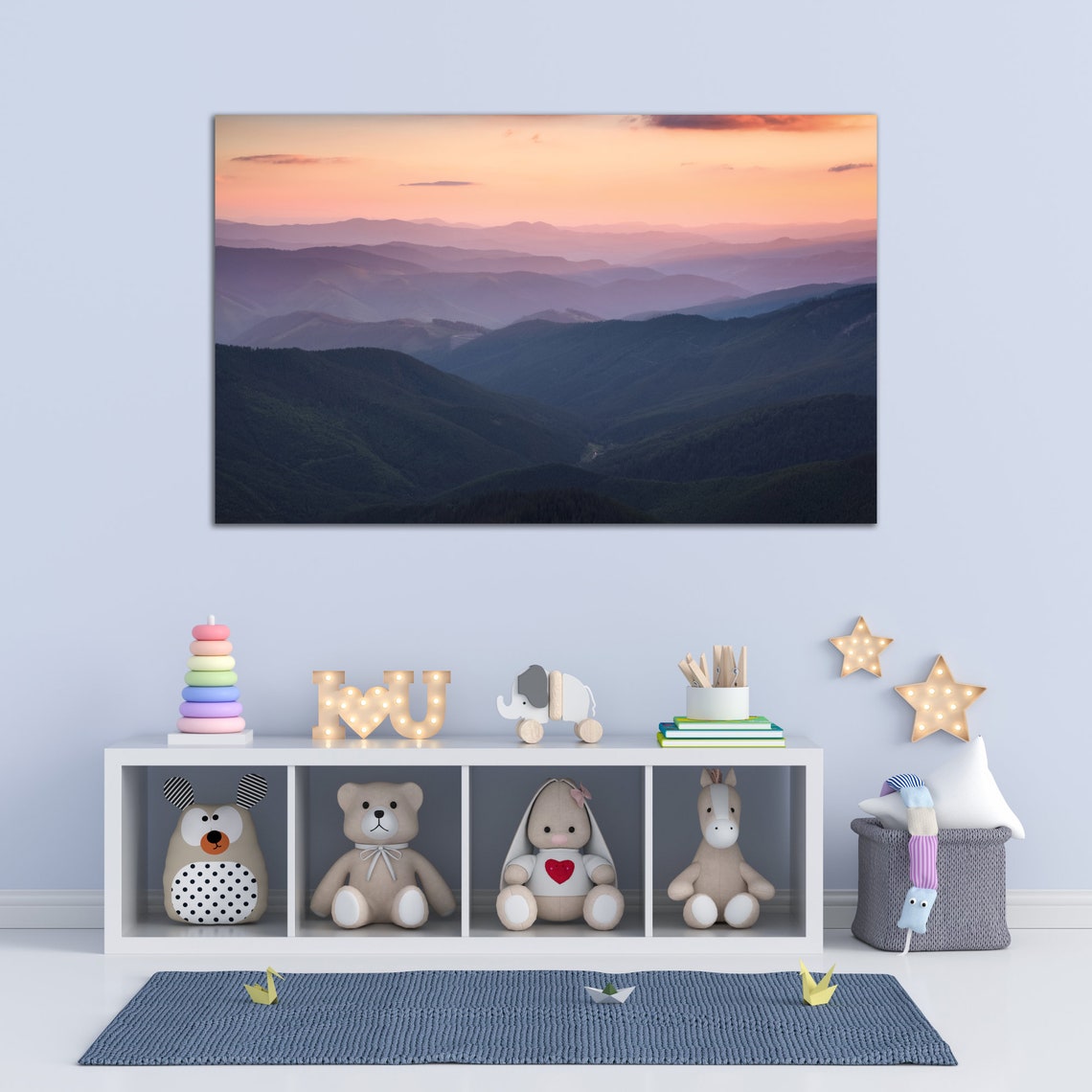 Printable Sunrise Photography Digital Prints Mountain Background ...