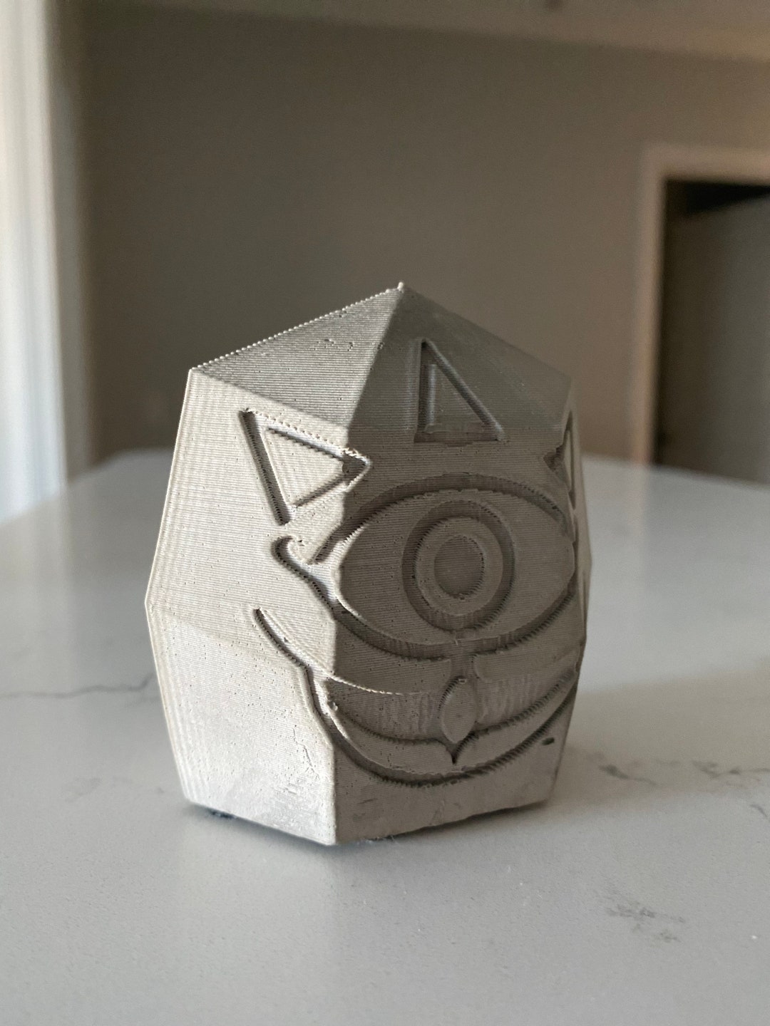 The Legend of Zelda Inspired Solid Concrete Sheikah Gossip Stone - by ...