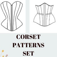 Underbust and Overbust Corset Patterns Set PDF 27.5 70cm Waist, Sewing ...